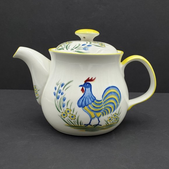Mann | Dining | Provincial By Mann Rooster Teapot 981 Hand Painted ...